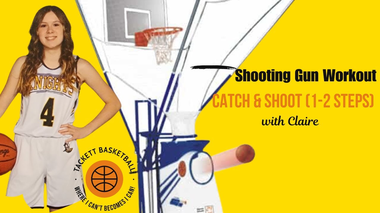 Training with "The Gun" catch & shoot & 1-2 steps - YouTube