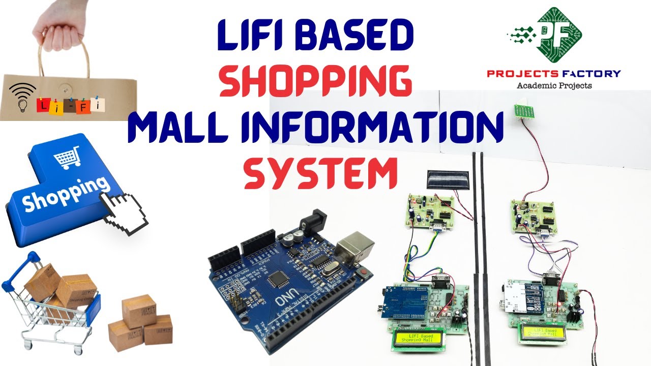 LIFI Based Shopping Mall Information System - YouTube