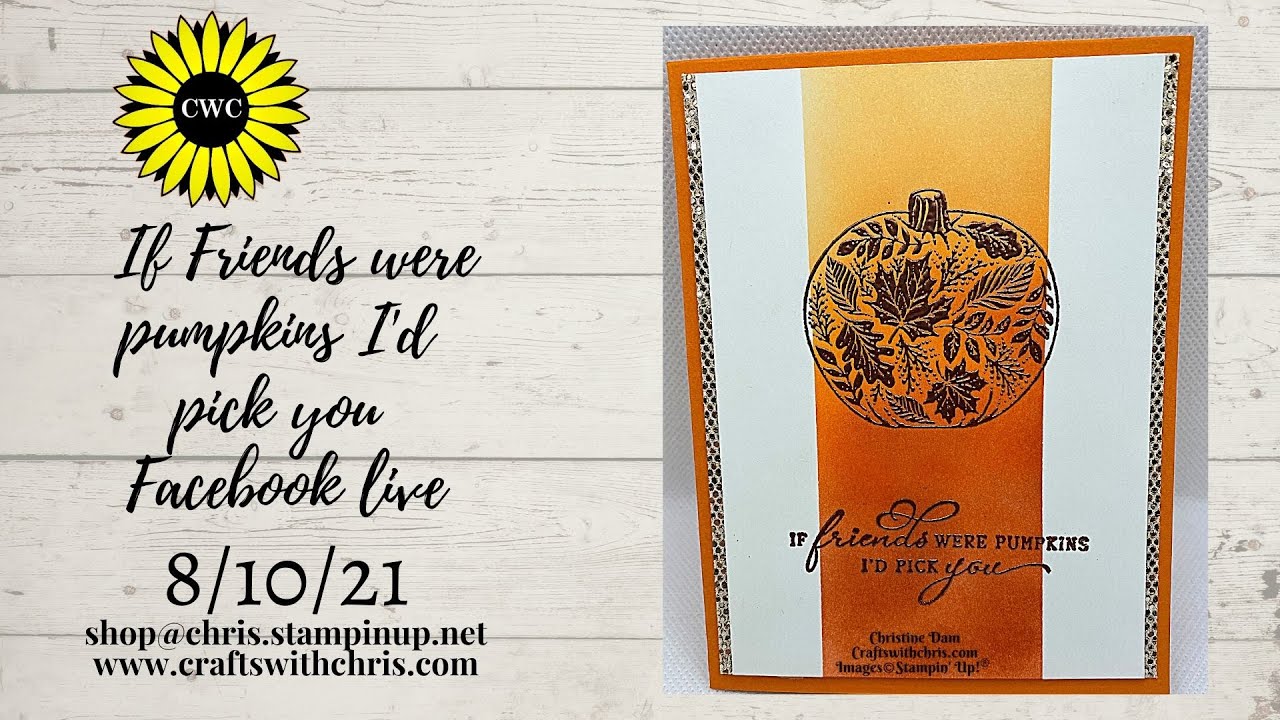 If friends were pumpkins I'd pick you card using pretty pumpkins by ...