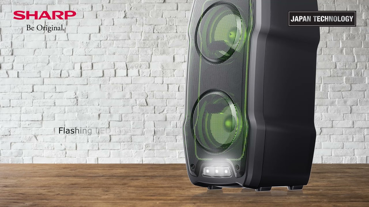 SHARP Party Speaker PS 929 - YouTube
