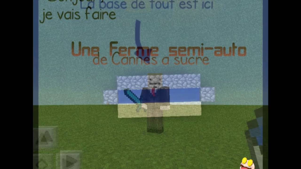 COMMENT FAIRE UNE FERME À CANNE A SUCRE-Minecraft-Farm|[FR] - YouTube
