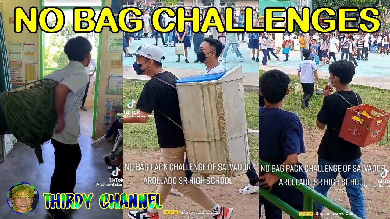 PINOY FUNNY KALOKOHAN #210 | NO BAG CHALLENGES | FUNNY VIDEOS ...