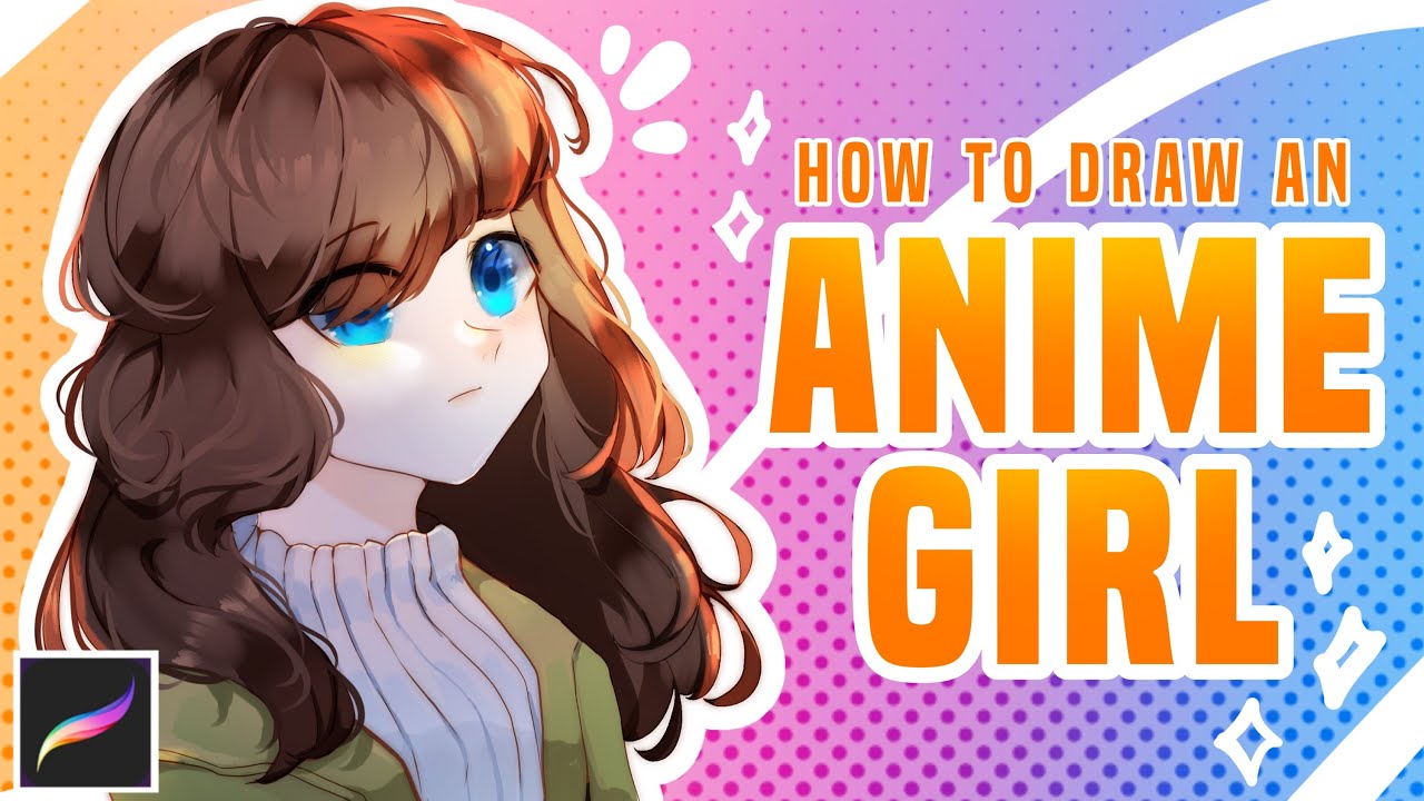 How To Sketch An Anime Girl |Voice Over| Procreate - YouTube