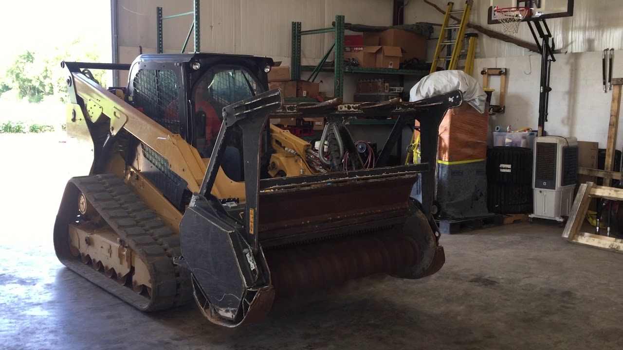 Caterpillar HM315C mulcher head - YouTube