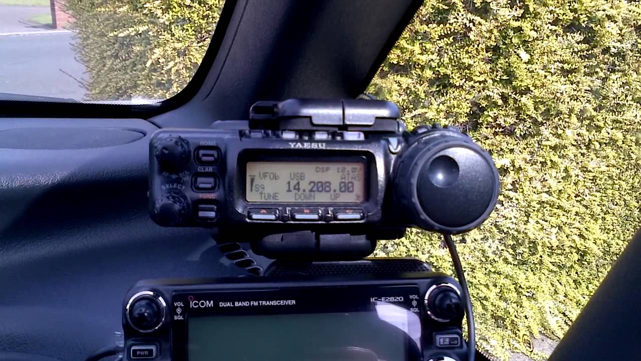 FT857D & ATAS-120a installation Part 2 - YouTube