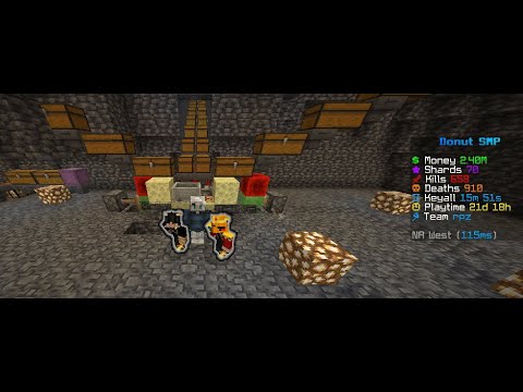 donut smp live making farms and giving away maxed dia kit to one random ...