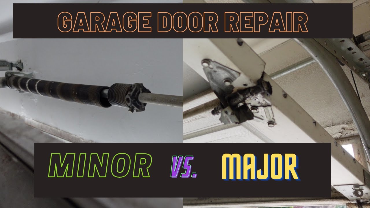 Minor vs Major Garage Door Repair Service - YouTube