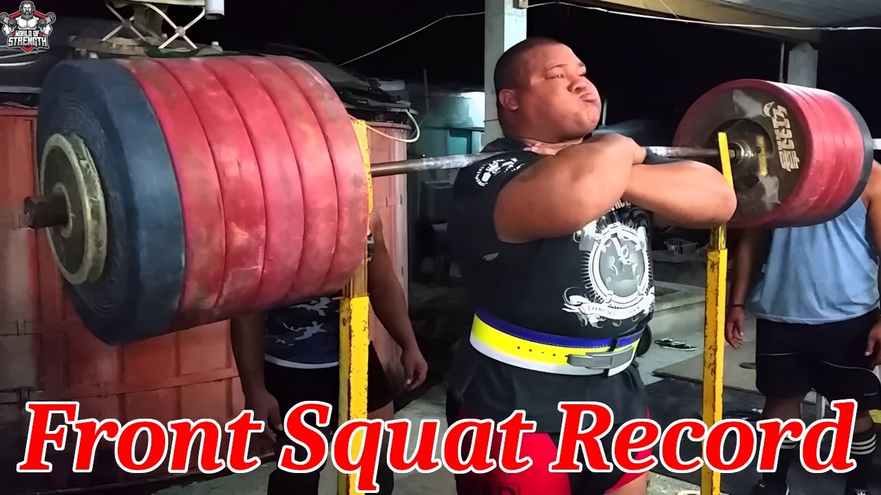 The Heaviest Front Squat Ever | Jezza Uepa - YouTube