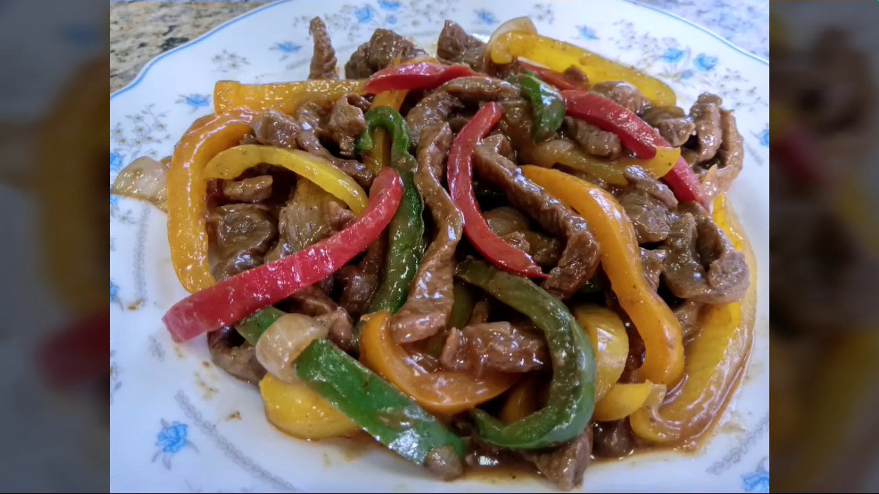 How to Cook Colored Capsicum With Beef and Lemon juice - YouTube