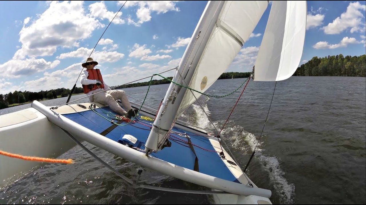 Nacra 5.0 Lockdown Puff Chasing - YouTube