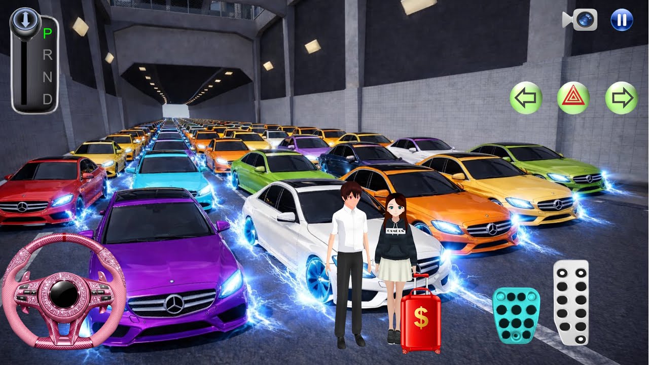 Epic Traffic Scene Mercedes-Benz C-Class 🚗💨- 3d Driving Class android ...