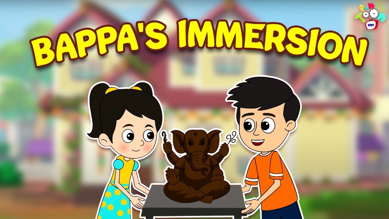 Bappa's Immersion | Ganpati Visarjan | English Moral Stories | English ...