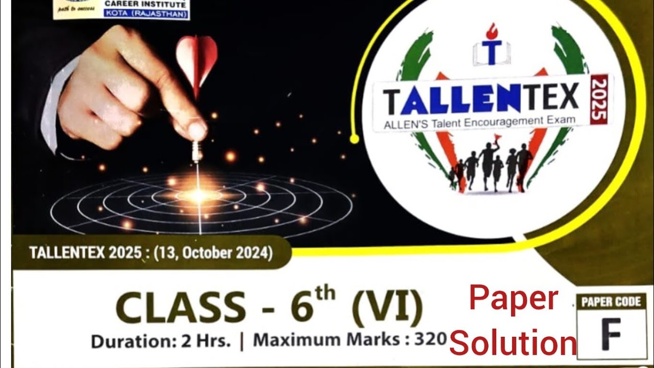 Tallentex 2025 Paper Solution - YouTube