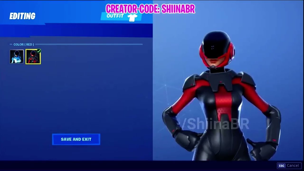 Fortnite unreleased/scrapped Astro Assassin (red style) showcase - YouTube