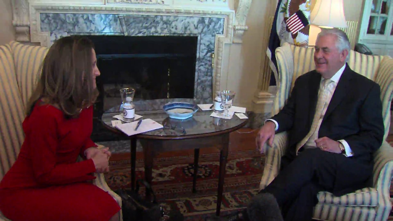 Secretary Tillerson Meets With Canadian Foreign Minister Freeland Youtube