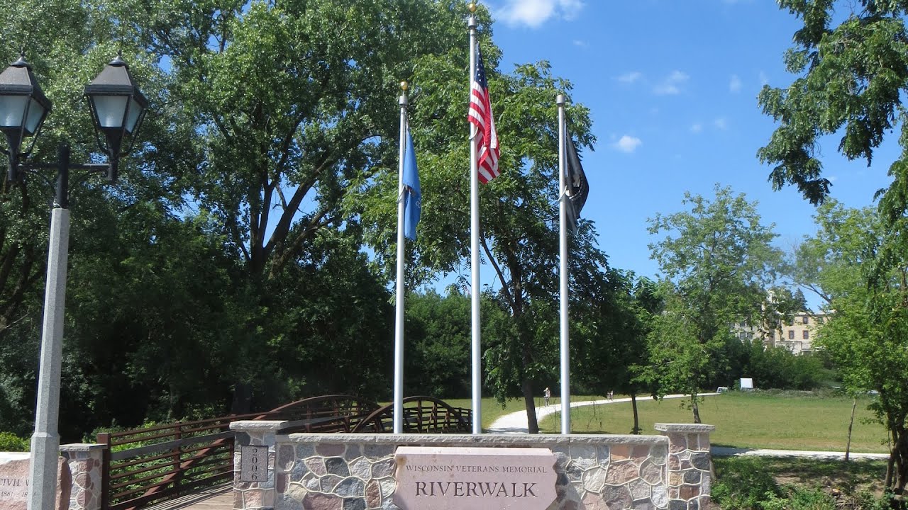 Wisconsin Veterans and Cushing Memorials - YouTube