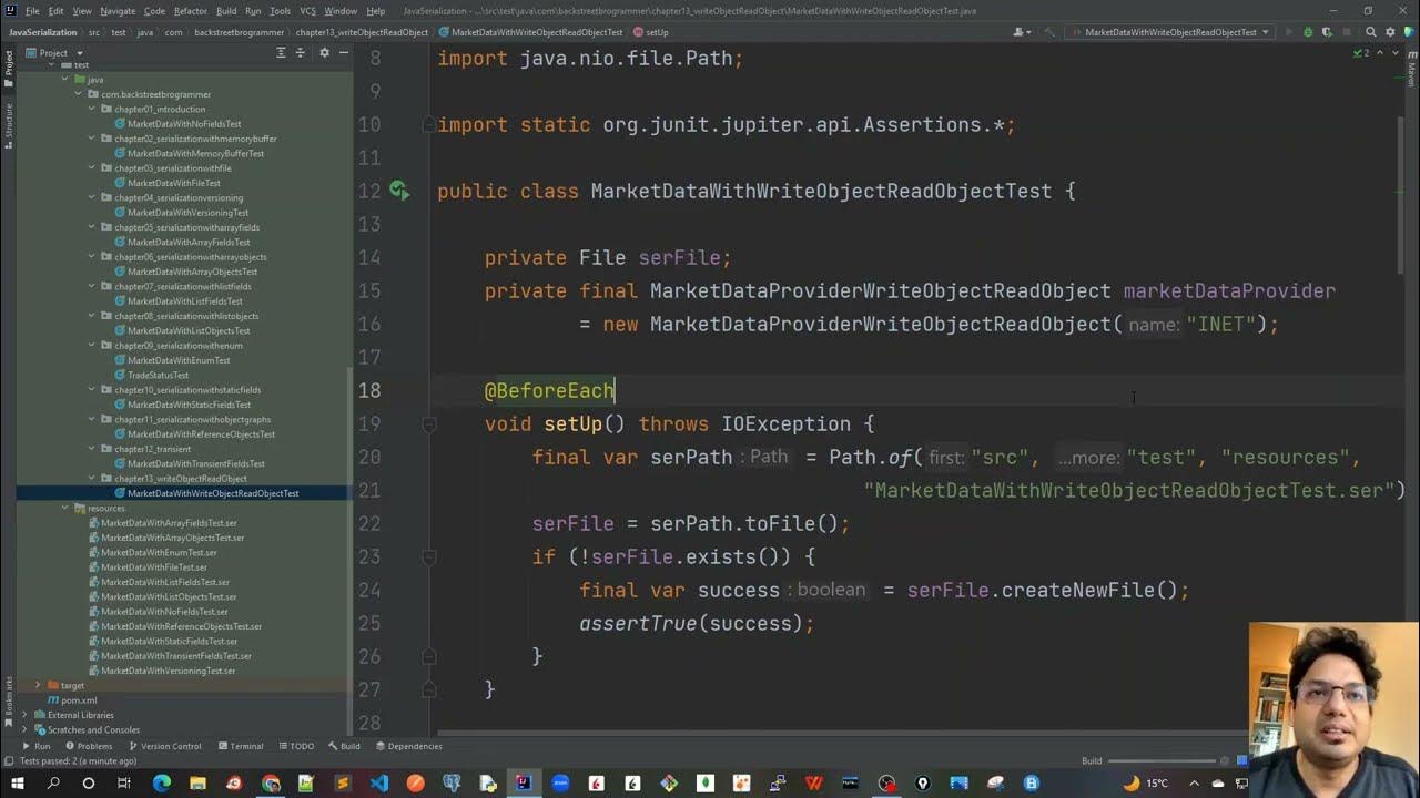 30 - Java Serialization using writeObject() and readObject() - Code Demo 2 - YouTube