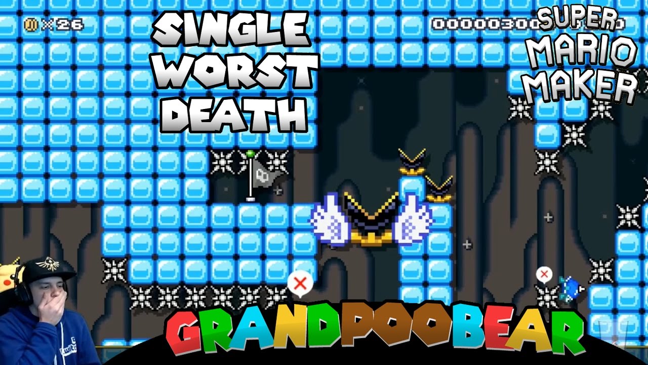 The Worst Death I've Ever Taken: Mario Maker .16 Clear% - YouTube