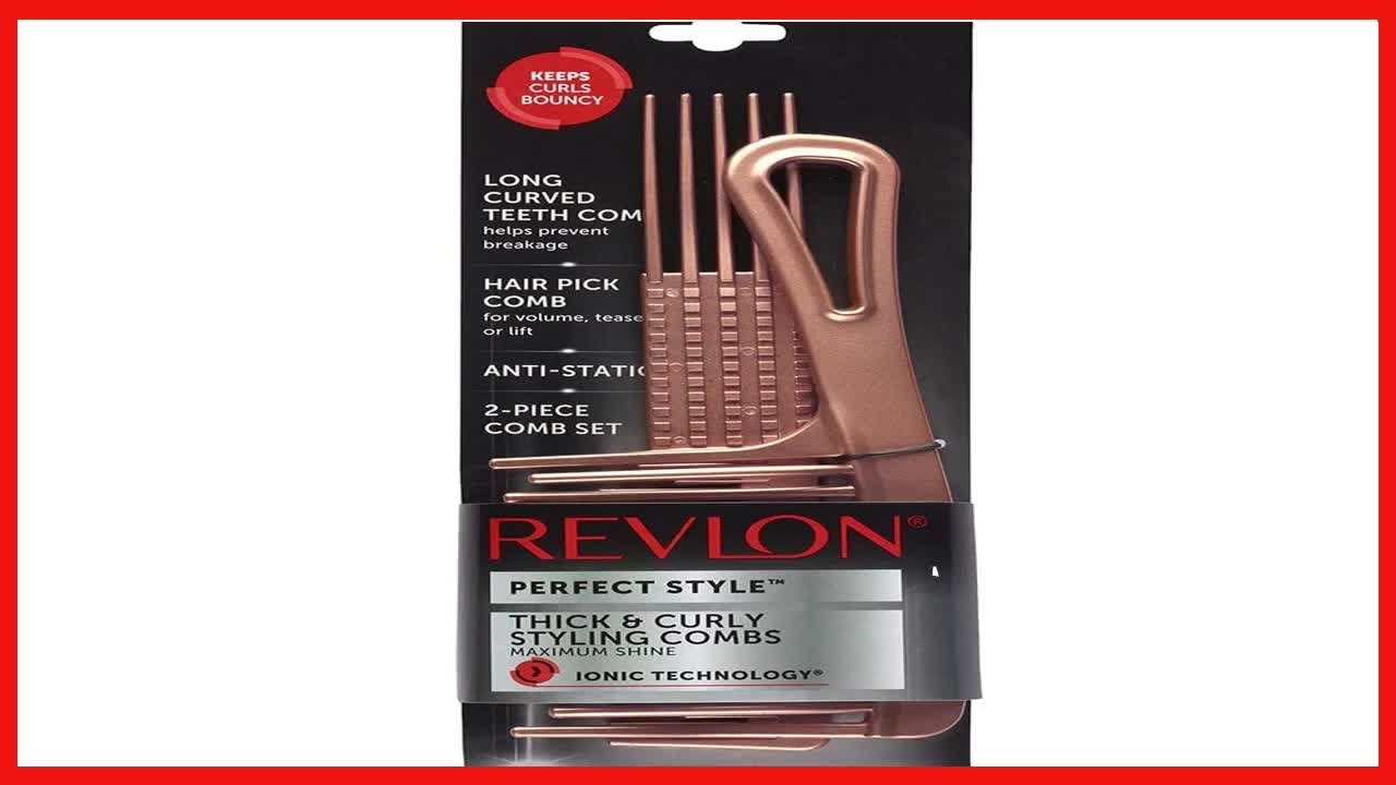 Revlon Thick and Curly 2 Piece Styling Comb Set - YouTube