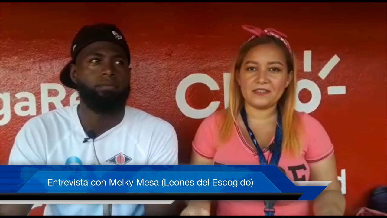 Entrevista con Melky Mesa de los Leones del Escogido - YouTube