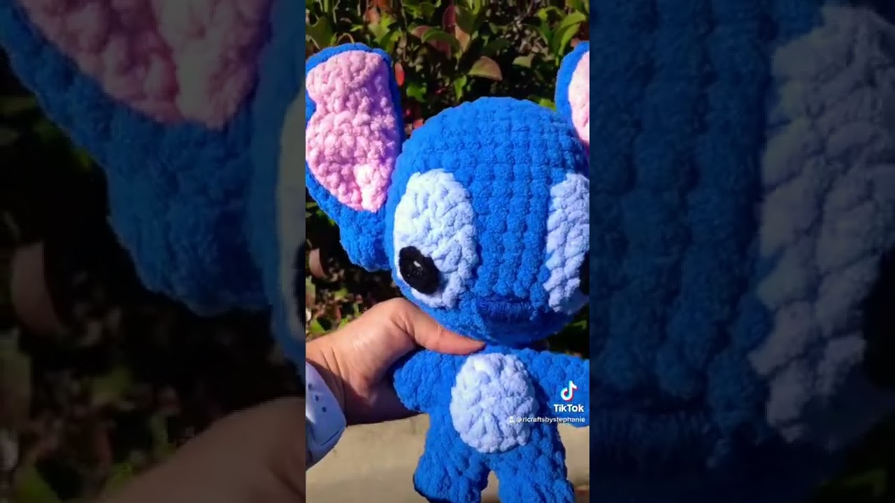 Crochet Stitch - Lilo and Stitch - Chunky yarn - YouTube