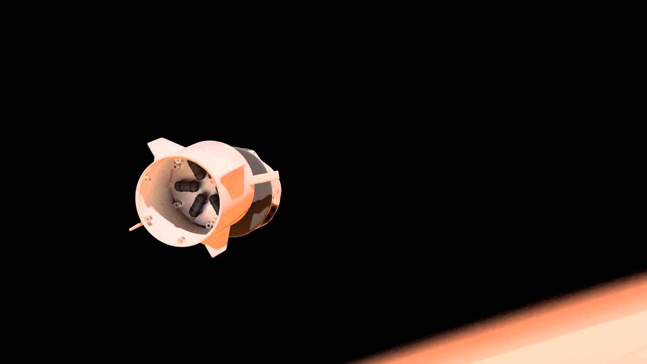 SpaceX Red Dragon Entry Preparation Animation - YouTube
