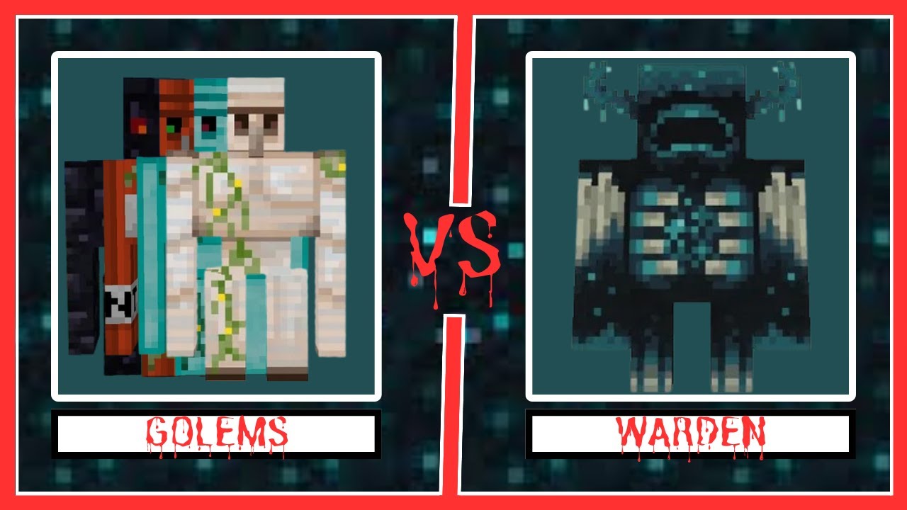 ALL GOLEMS VS WARDEN ( EXTRA GOLEMS MOD ) - YouTube