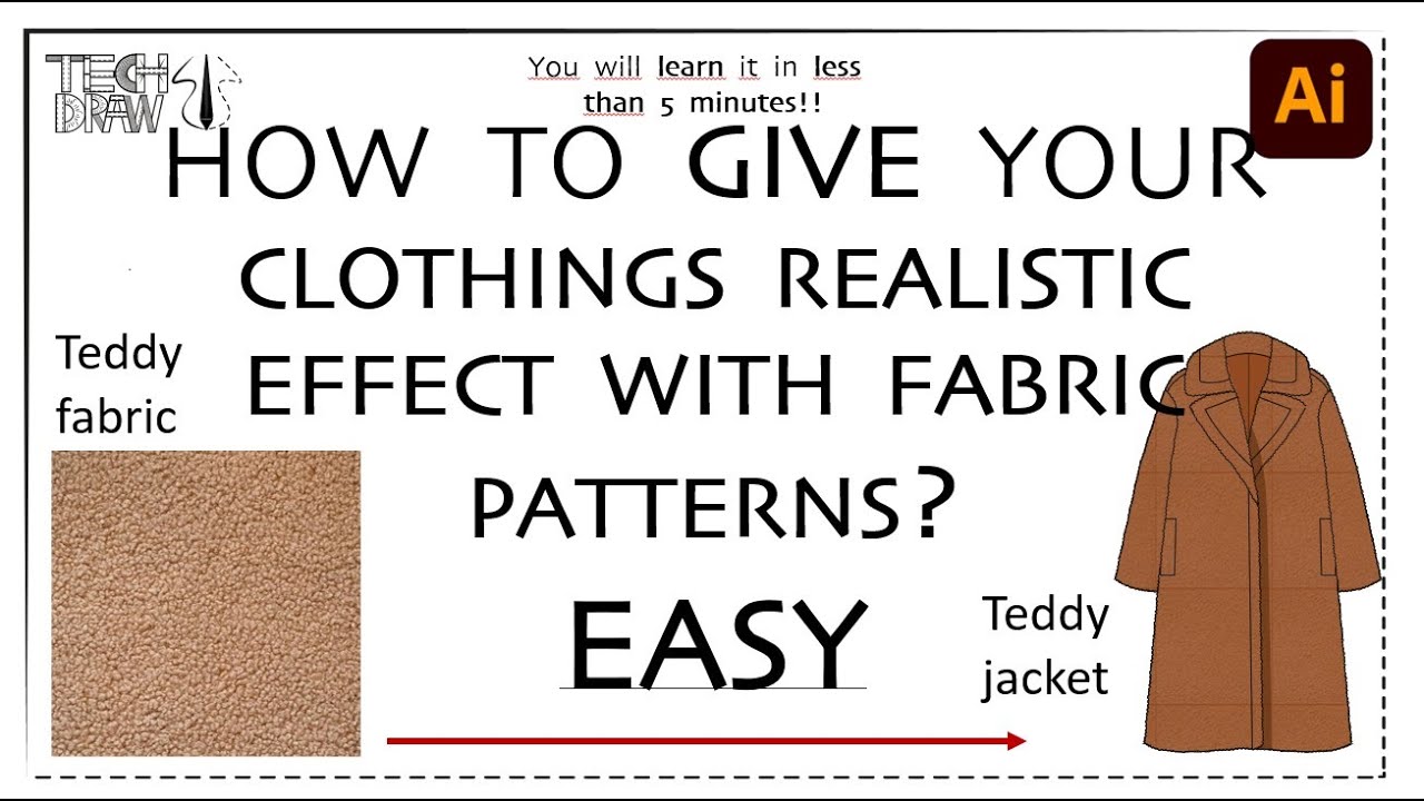 TECHDRAW } How to GIVE YOUR CLOTHES REALISTIC EFFECT WITH FABRIC ...