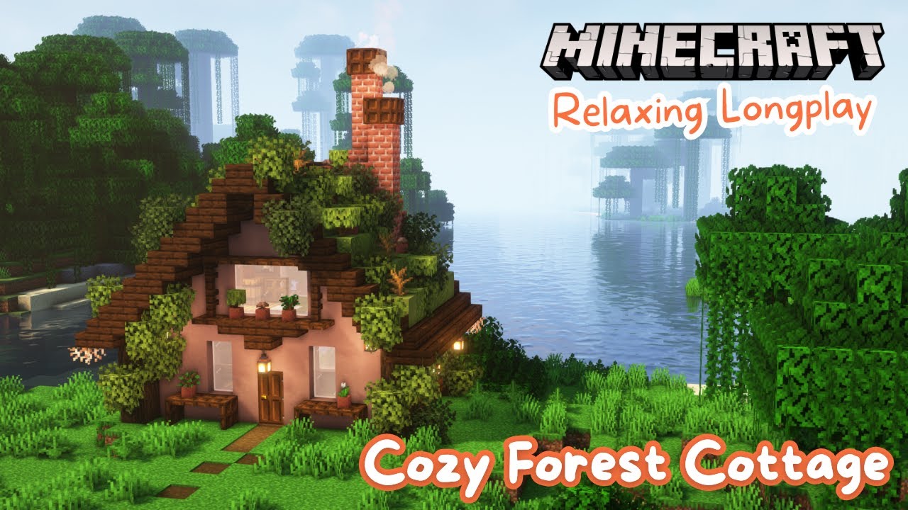 Cosy Minecraft Forest Cottage | Relaxing Minecraft Longplay (no ...