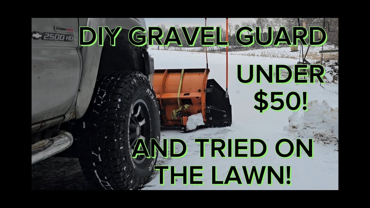 DIY Gravel guard for snowplow - YouTube