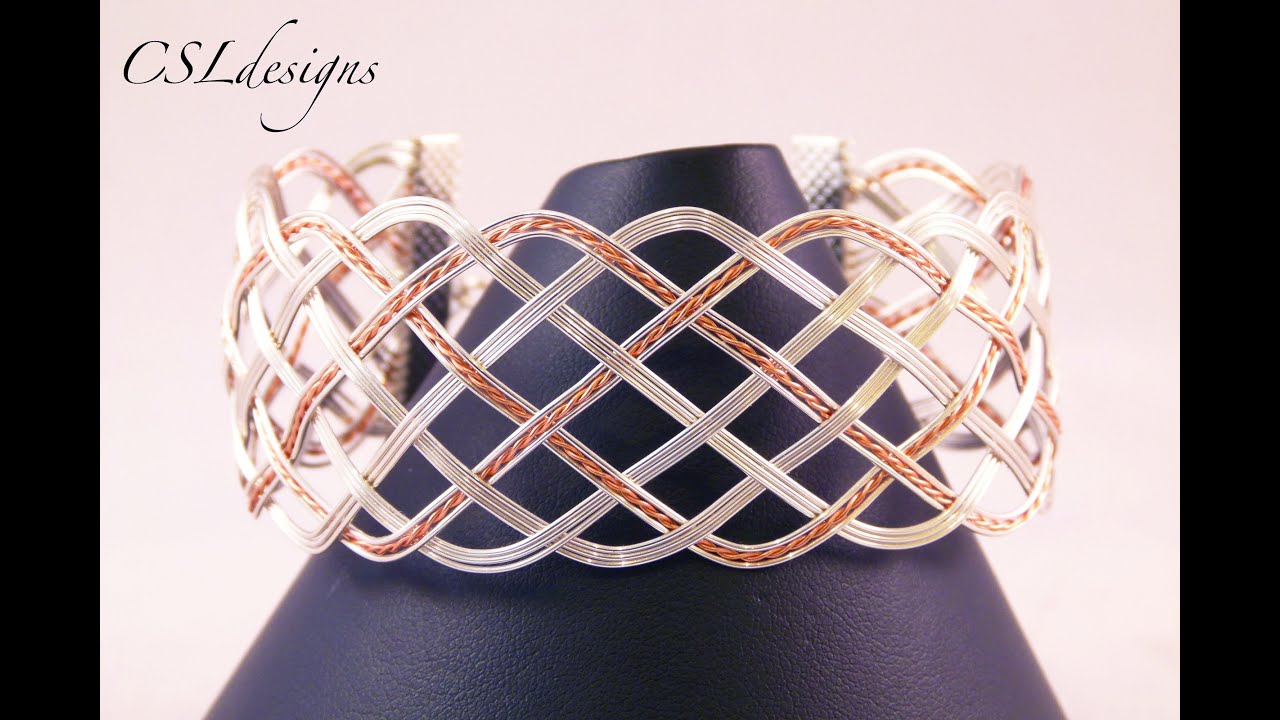 Open wire woven bracelet - YouTube