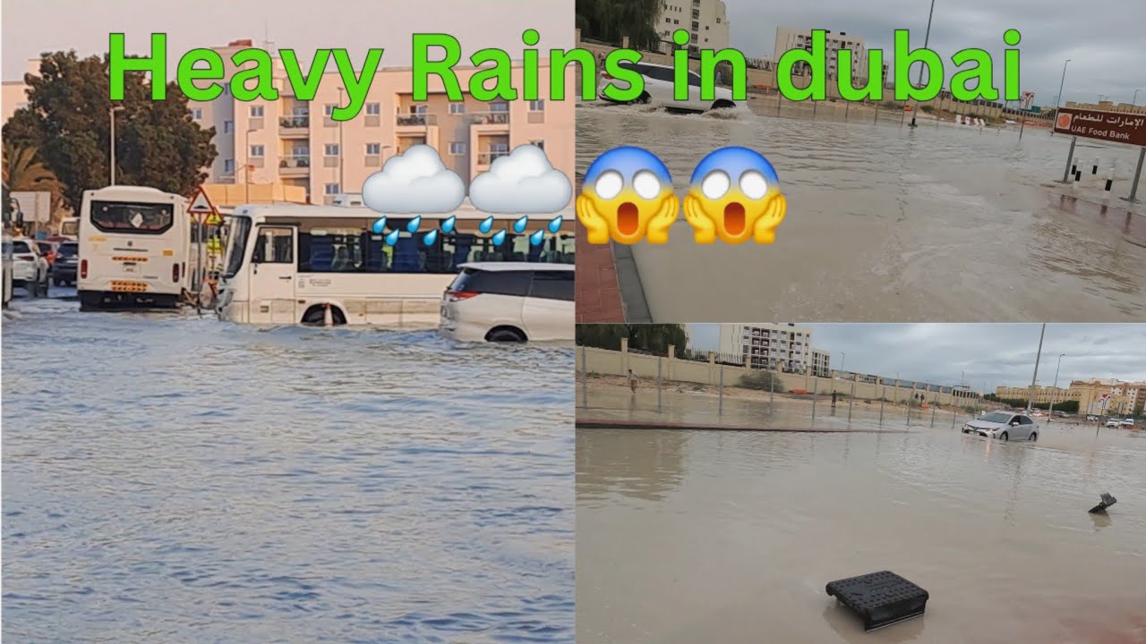 The Flooding in dubai Records rainfall totals and more🌧😱|Storm dumps ...