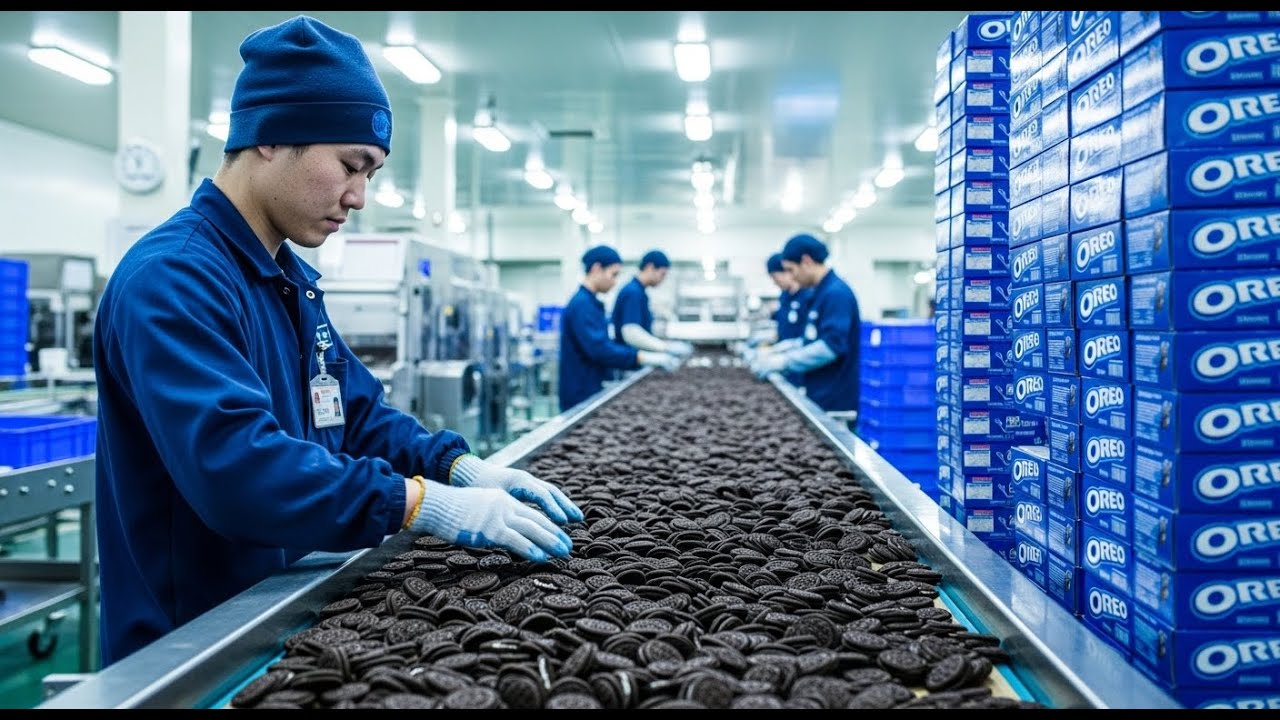 How Millions of Oreo Cookies Are Made Every Day - Full Factory Process ...