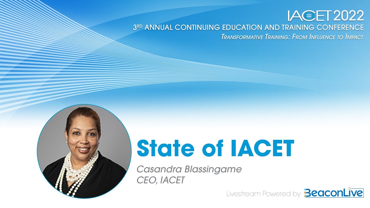 State of IACET 2022 - YouTube
