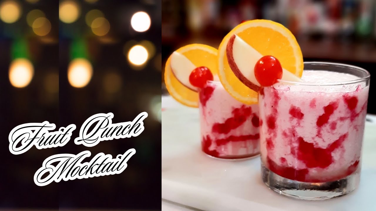 Fruit Punch Mocktail | Refreshing Summer Drink | How to make Cafe Style ...