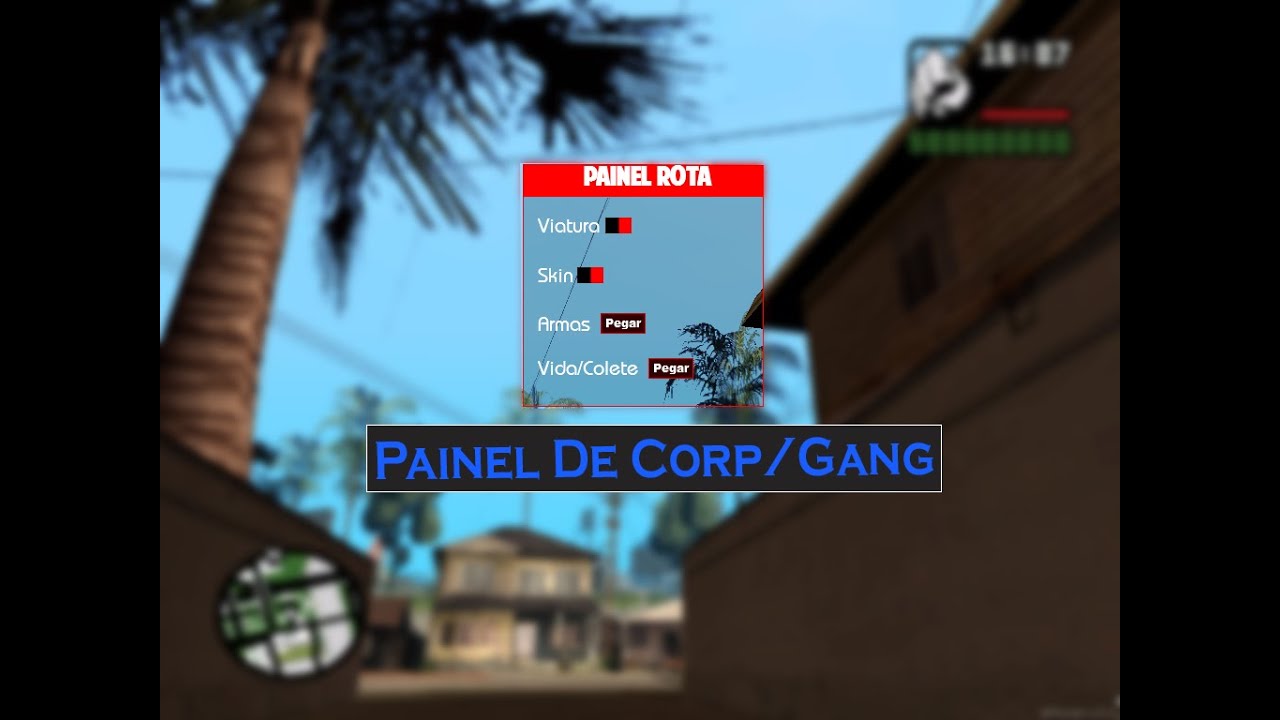 MTA Script #04 - Painel Corp/Gang Editável MOD - YouTube