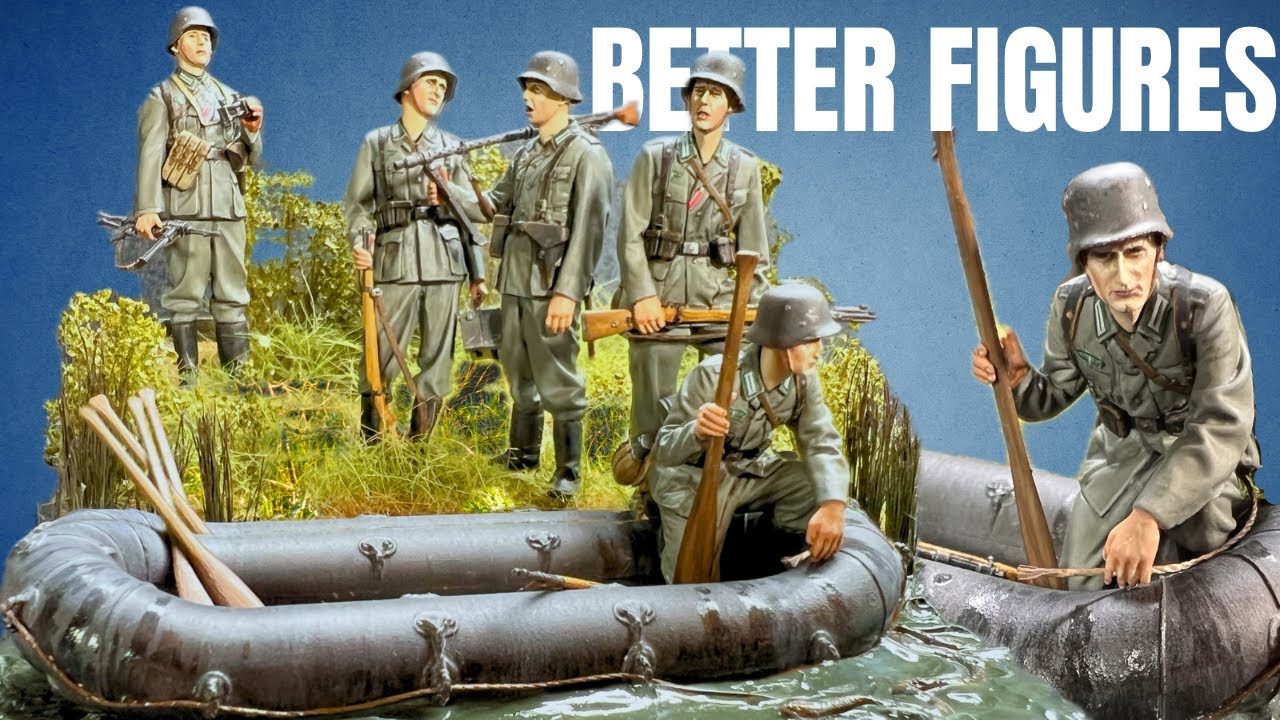 PAINTING 1/35 GERMAN FIGURES tutorial WW2 Military Diorama Tamiya ...