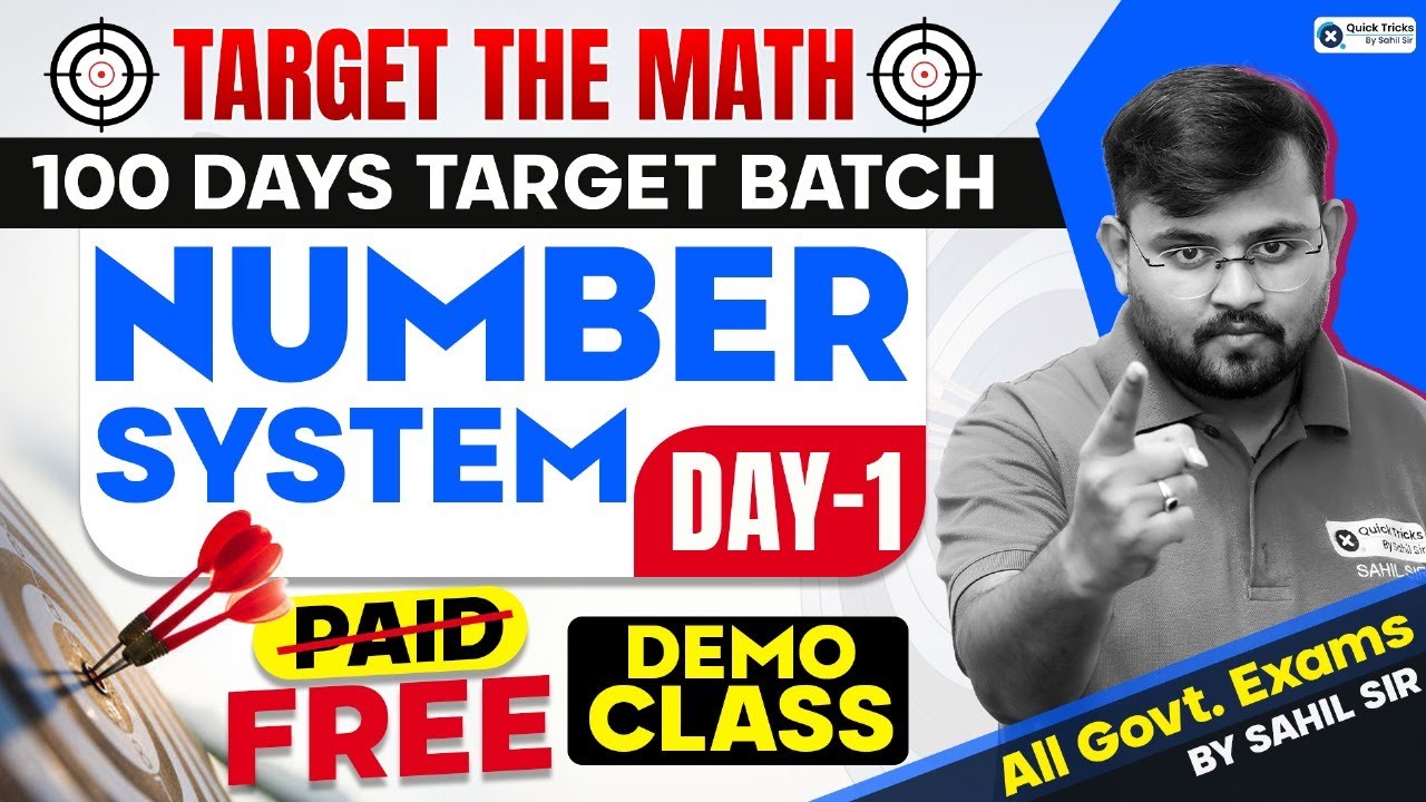 Number System Class Day 1 | 100 Days Target Batch | Number System ...