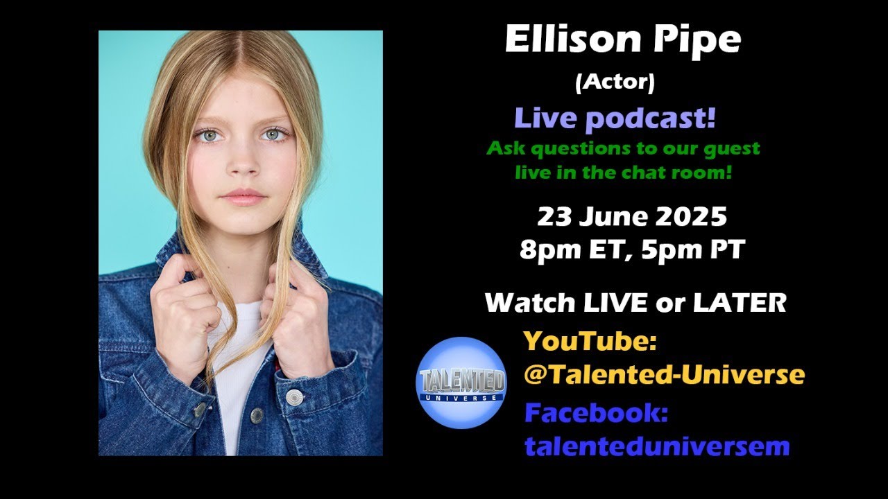 Ellison Pipe - (Actor, 'Breaking the Ice'), joins us for a live chat. - YouTube