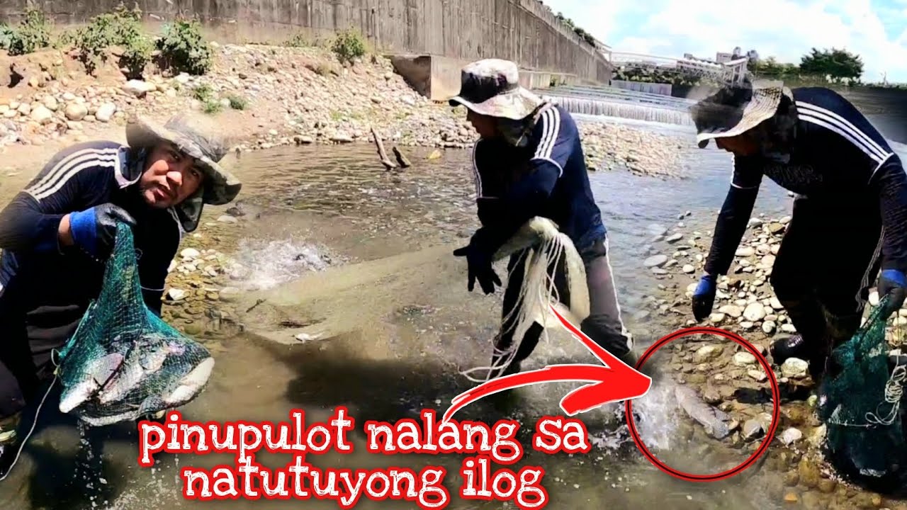 pinupulot nalang sa natutuyong ilog - YouTube
