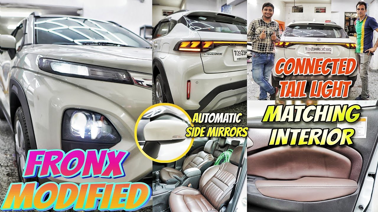 #Fronx Modified in Best Price 😍 | Connected Tail Light😲 Automatic Side ...