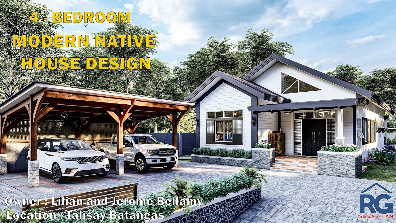 4 - Bedroom Modern Native House Design - YouTube
