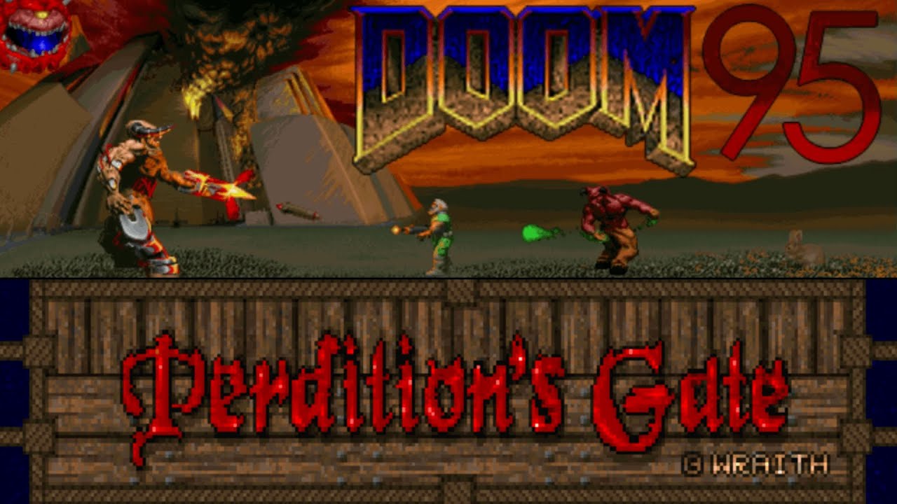 DOOM 2: Perdition's Gate with DOOM95 maps 1-9 - Windows 98 DOSBox-X ...