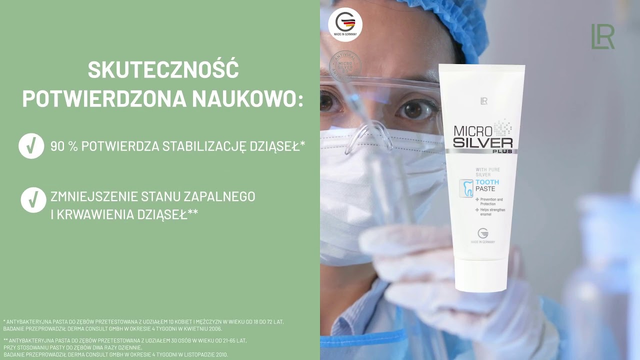 🆕 Pasta do zębów Microsilver plus LR ze srebrem koloidalnym Sklep LR - YouTube
