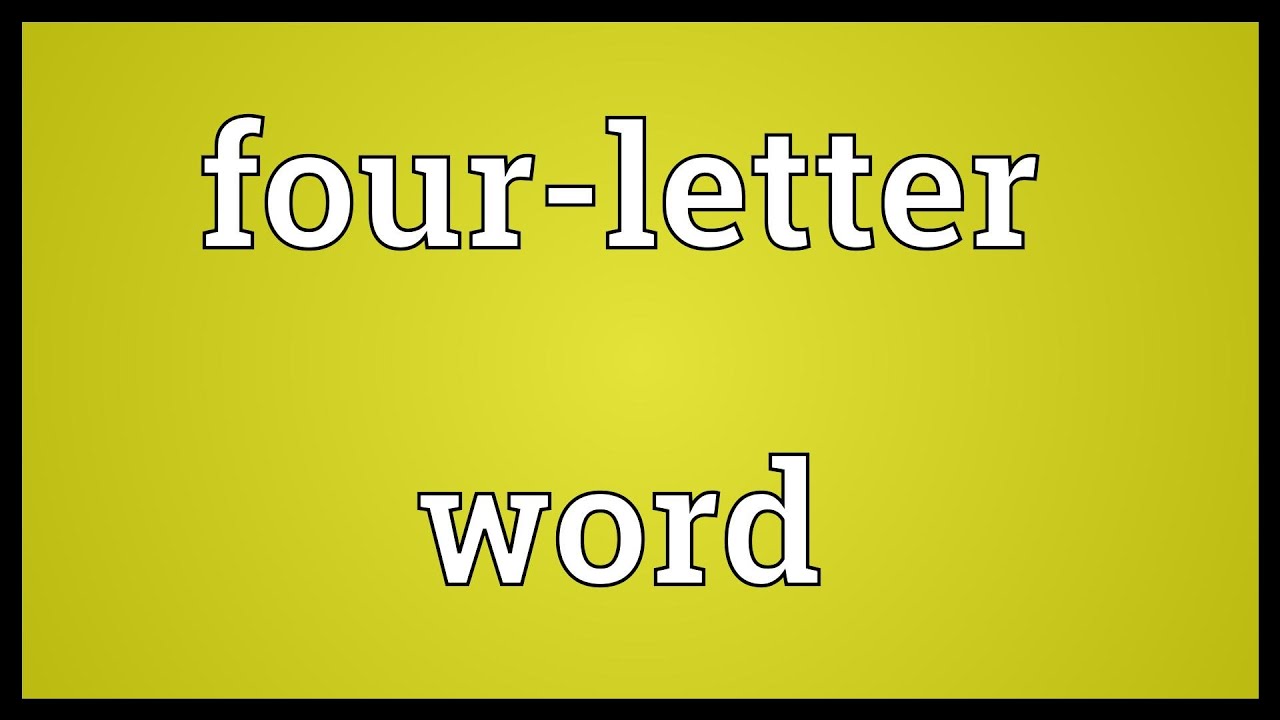 Four letter Word Meaning YouTube