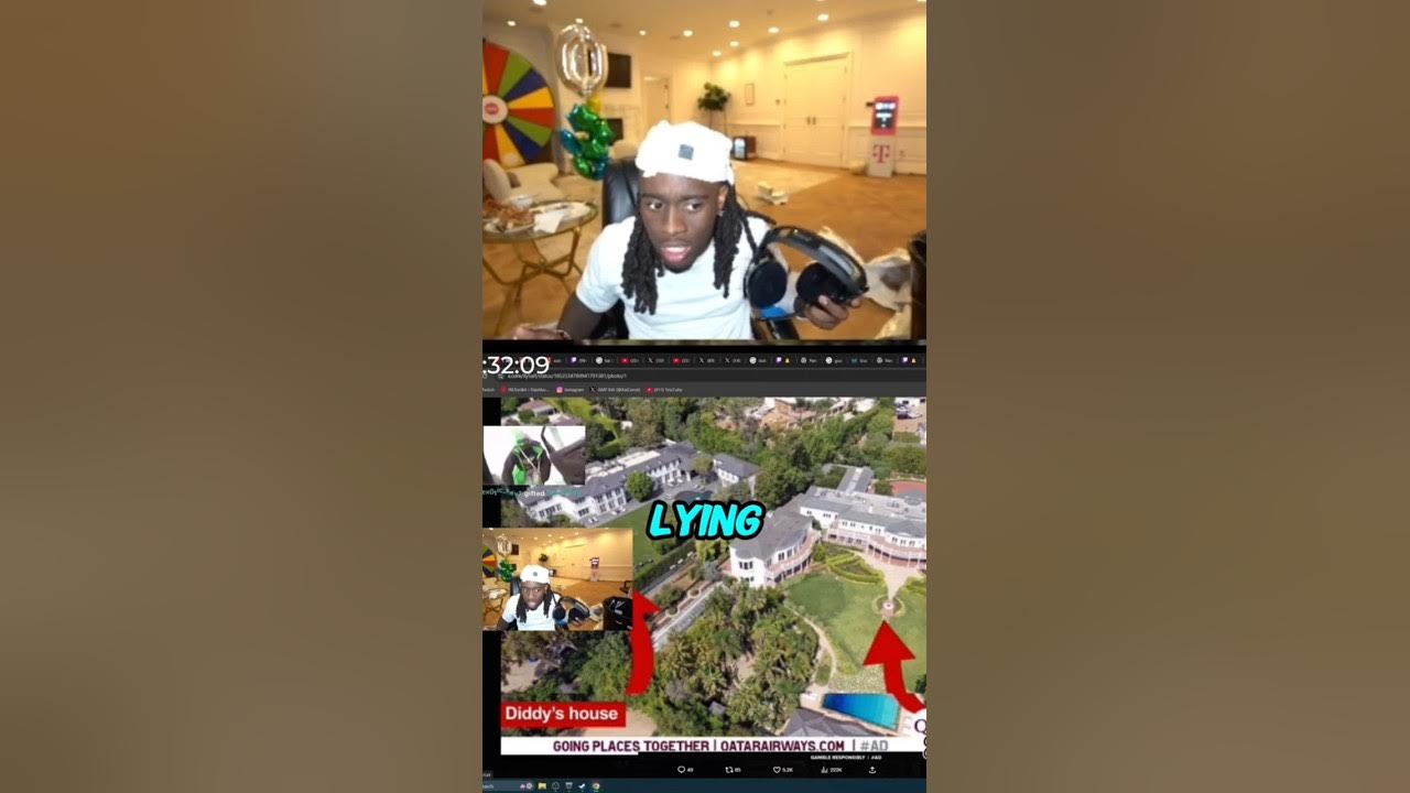 Kai Cenat Finds Out His Mafiathon 2 House Is Right Beside DIDDY House - YouTube