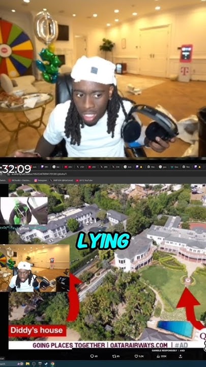 Kai Cenat Finds Out His Mafiathon 2 House Is Right Beside DIDDY House - YouTube