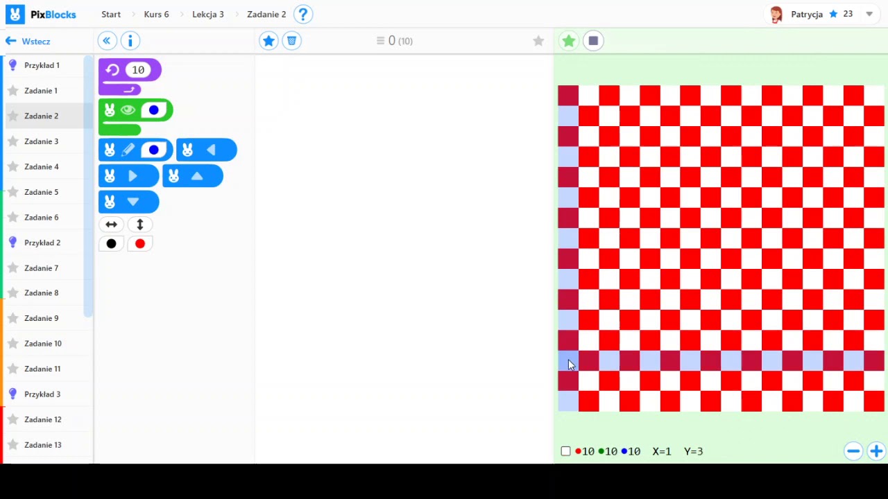 PixBlocks kurs 6 lekcja 3 zmienne - YouTube