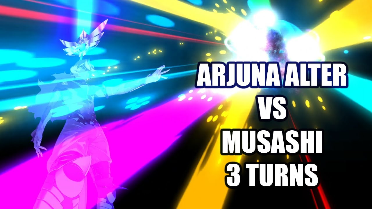 【FGO】Road to 7 LB 4 Super Recollection Quest - Arjuna Alter vs Musashi ...