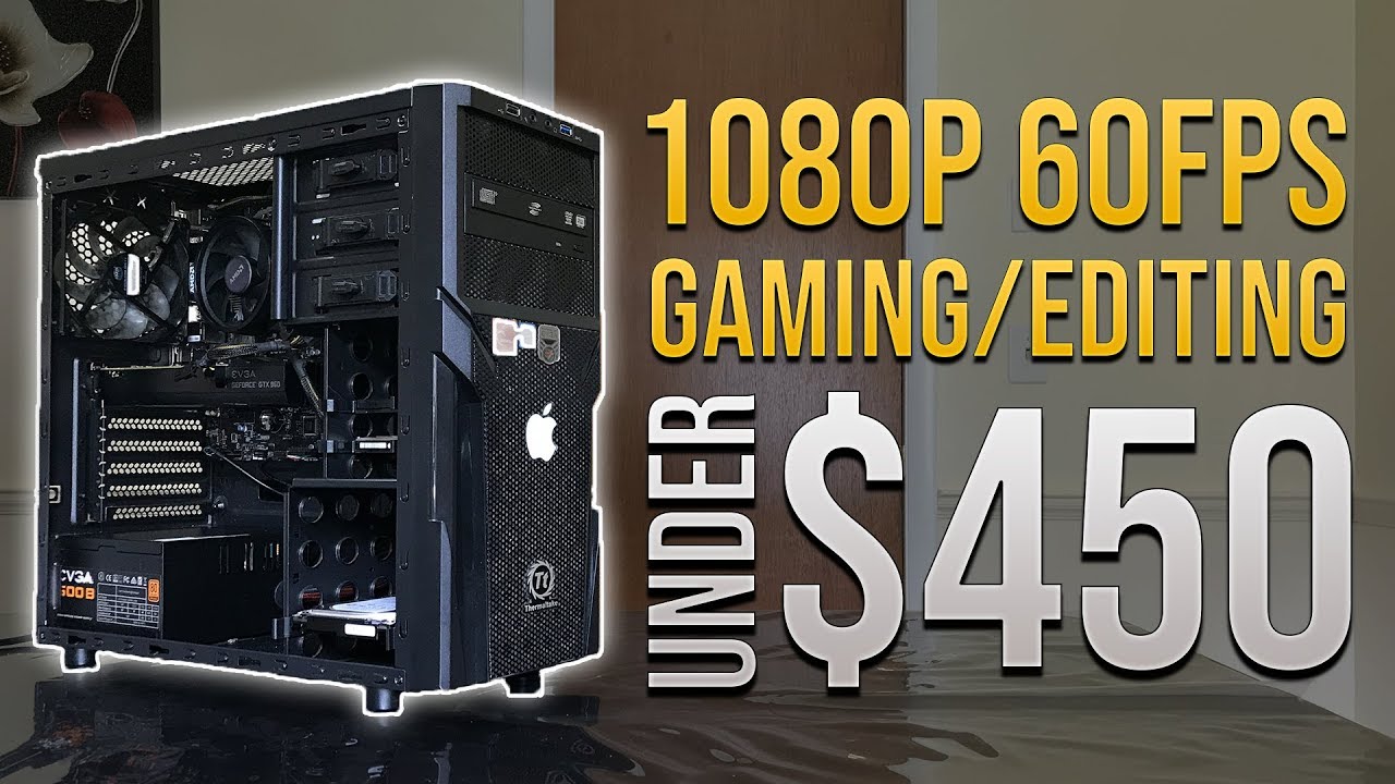 1080p 60FPS Editing/Gaming PC Under $450! | USED $437 GAMING PC BUILD ...